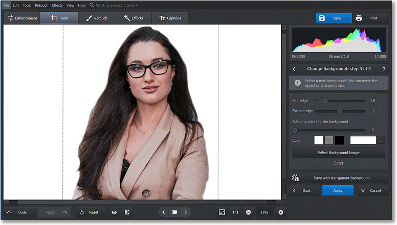 How To Add White Background To Photo Without Photoshop